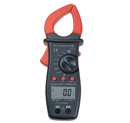 600A TRMS AC/DC WATT Clamp MeterModel: TM-28E | Advancom Electronics