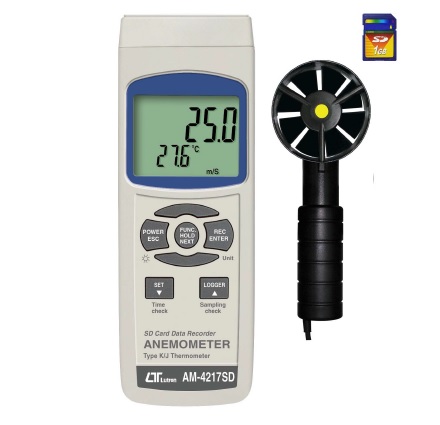 Anemometer / Recorder up to 35 m/sModel: AM-4127SD | Advancom Electronics