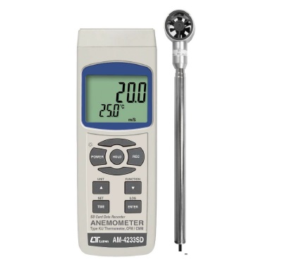 Mini Vane Air Flow CMM CFM Anemometer/RecorderModel: AM-4233SD ...