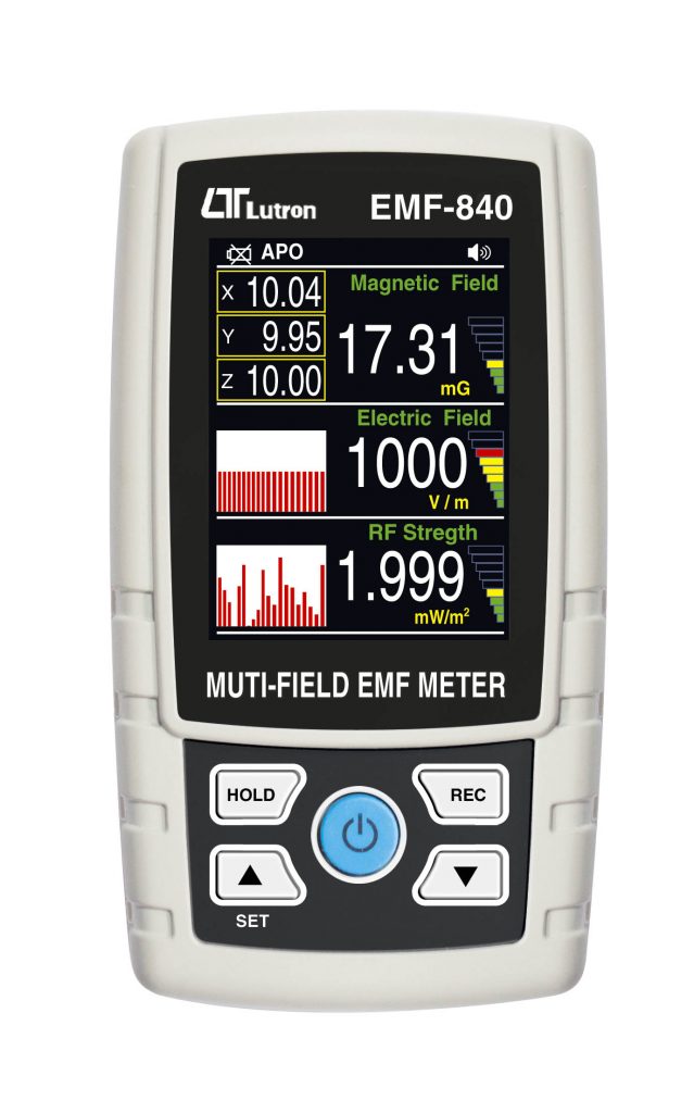 3 in 1 Multi-Field EMF Meter RF Strength/Magnetic Fields/Electric ...