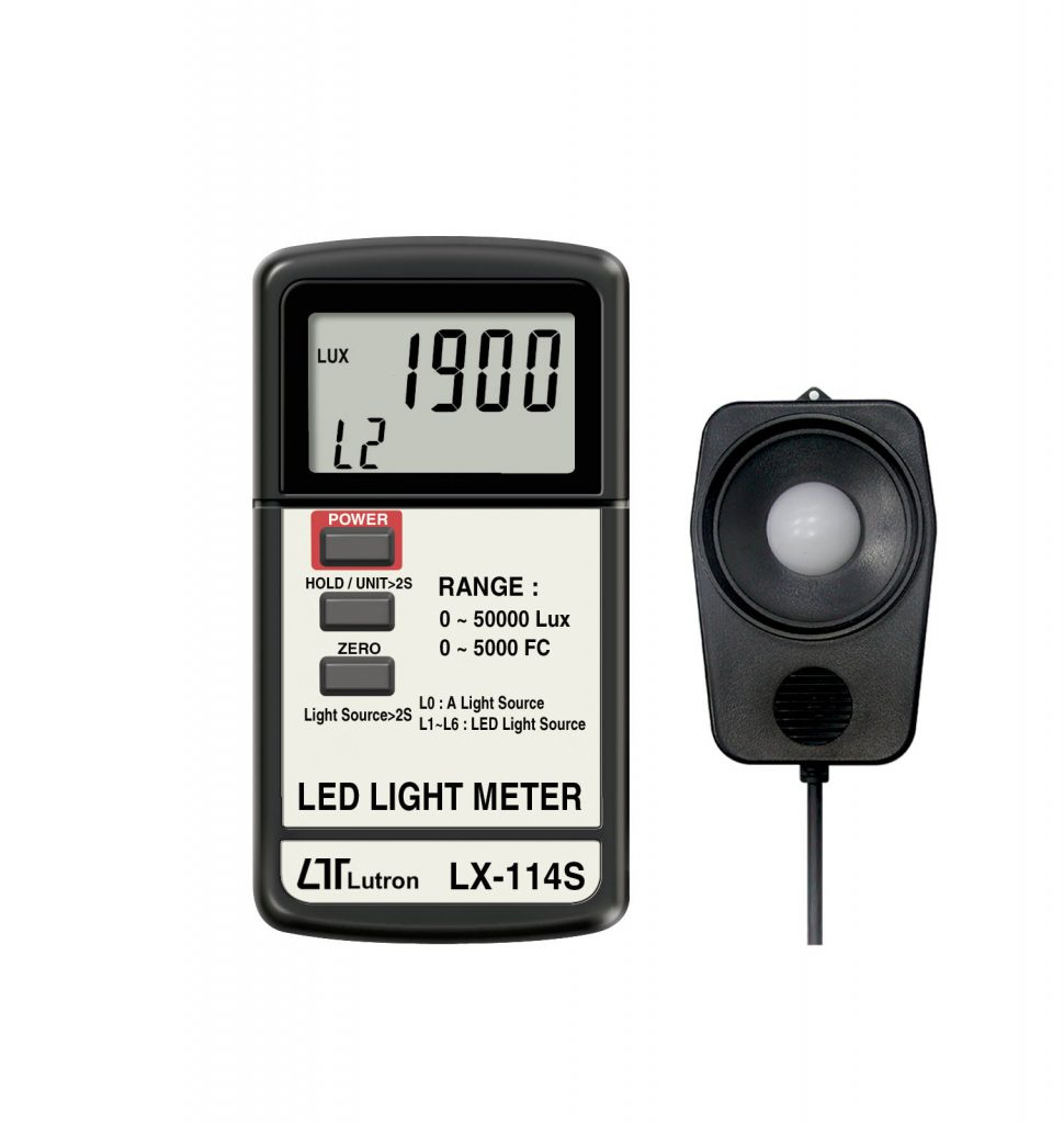 LX-114S LED Light Meter, measure up to 50,000 Lux